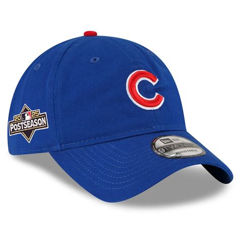 Mens New Era Royal Chicago Cubs 2025 Mlb Postseason Side Patch 9twenty Adjustable Hat