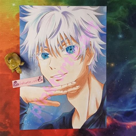 Jujutsu Kaisen Satoru Gojo Fanart Artprint Print A4 Or A5 Anime