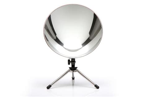 Premium Photo A Single Reflector Isolated On White Background
