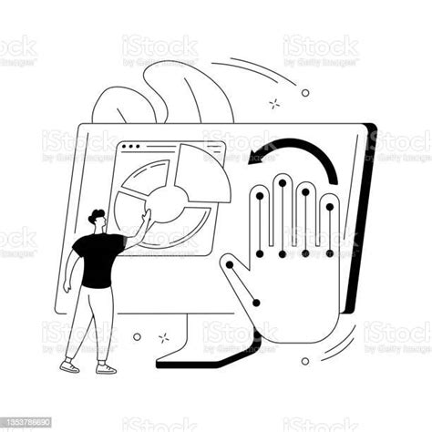 Gesture Recognition Abstract Concept Vector Illustration Stock