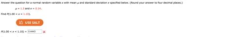 solved answer the question for a normal random variable x
