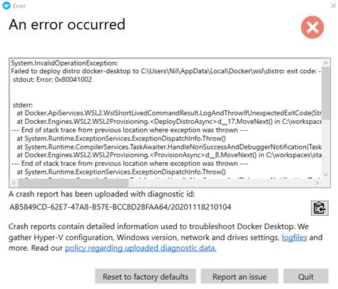 unable to start docker in windows 10 · issue 9558 · docker for win