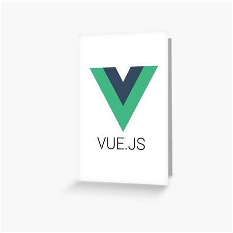 Vue JS Logo Greeting Card By Hipstuff Redbubble