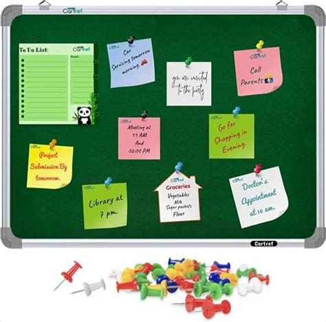 Red Pin Up Notice Board For School Board Size 12x24 Inch At Best