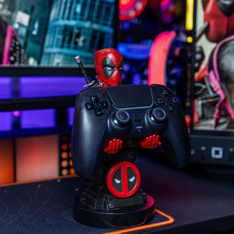 Marvel Deadpool Plinth Cable Guys Controller Holder And Phone Stand