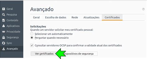 Capítulo Funcionalidades relativas ao Keystore