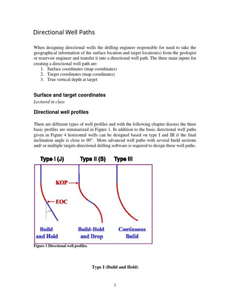 Directional Well Paths Pdf Geometry