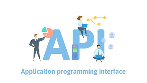Api Interface De Programmation Dapplications Concept Avec Des Personnes Des Lettres Et Des
