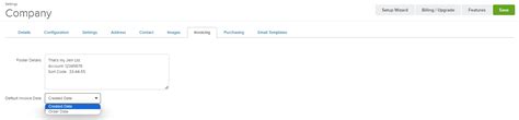 How To Change The Default Invoice Date For Sales Invoices Unleashed Support