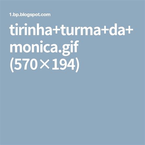 Tirinha Turma Da Monica 