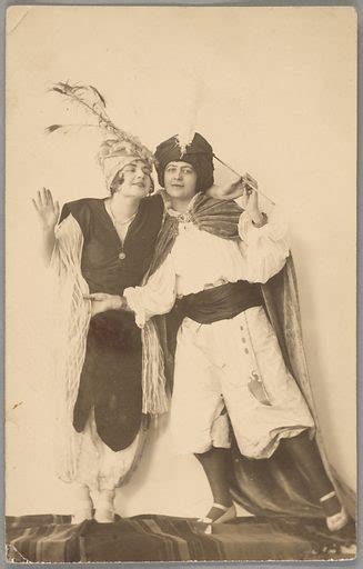 NN Two Women In Theatrical Costumes Free Public Domain Image Look And