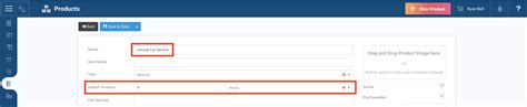 Creating A Service Product General Help Tall Emu Crm Myob Crm