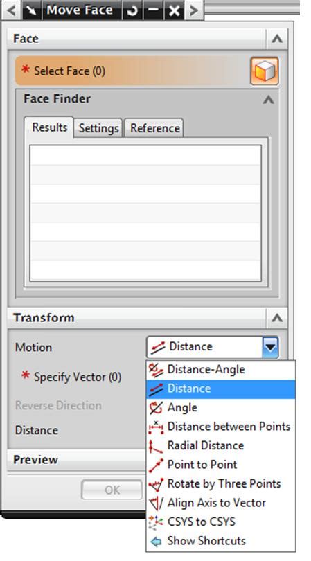 Syncronous Modeling Using Move Face Edit Object After Remove