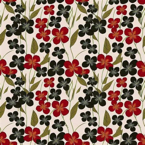 Premium Photo Seamless Pattern With Clover