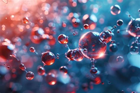 Premium Photo Molecular Structure Atomic Level In Medical Background