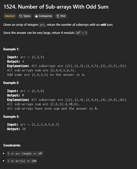 hành trình 300 bài code thiếu nhi leetcode day 77 number of sub arrays… ly duc anh