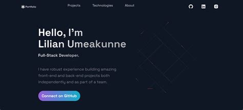 github lilian chinelo personal portfolio this is always an ongoing project as i continue to