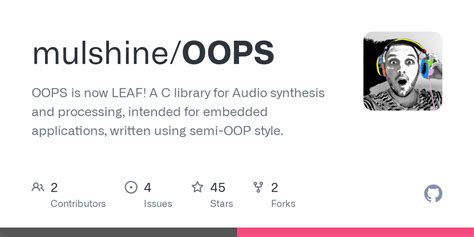 GitHub Mulshine OOPS OOPS Is Now LEAF A C Library For Audio Synthesis And Processing