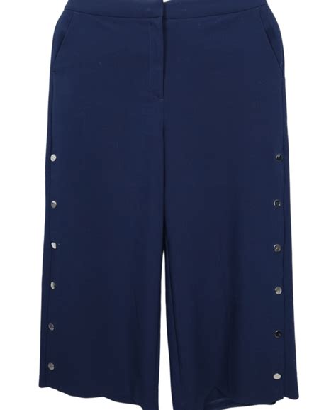 Granatowe Spodnie Z Guzikami Varje Studio