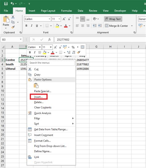 Inserting And Deleting Columns Or Rows In Excel Creative Blog