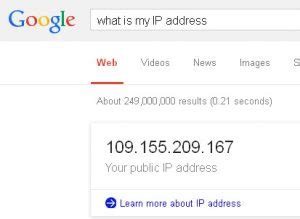 Internal And External IP Addresses