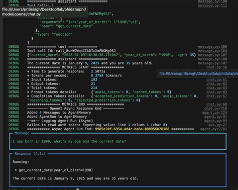 Could Not Find Function To Call General Agno
