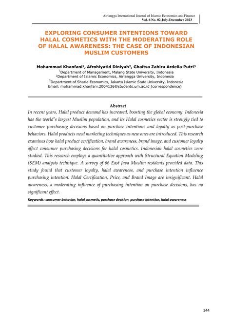 Pdf Exploring The Influence Of Consumer Behavior On Purchase Decision