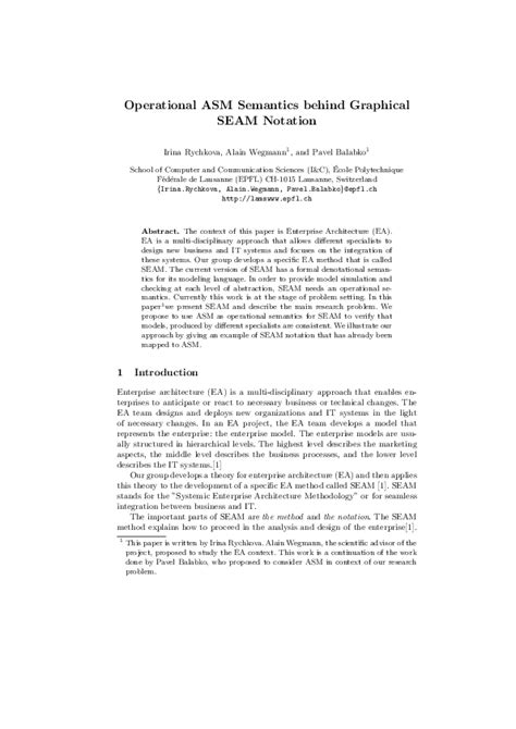 Pdf Operational Asm Semantics Behind Graphical Seam Notation