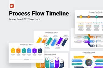 Process Flow Timeline PowerPoint Template Nulivo Market