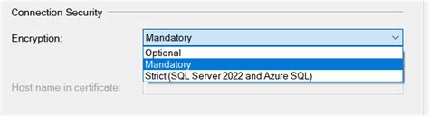 Sql Server Management Studio 20 And Network Encryption Options Sql