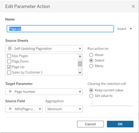 how to automatically create pages in tableau visualizations