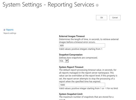 reporting services system settings error sorry something went wrong