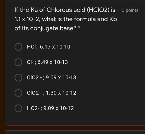 Solved 3 Points The Dissociation Equation Of Acetic Acid