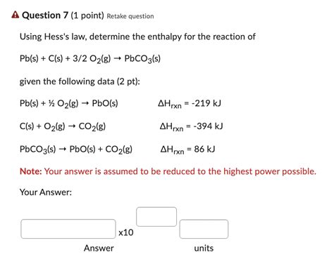 [solved] Using Hesss Law Determine The Enthalpy For