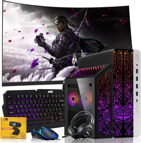 Amazon Com HP G Gaming Desktop PC Bundle With Core I GB RAM TB SSD Inch Monitor RTX