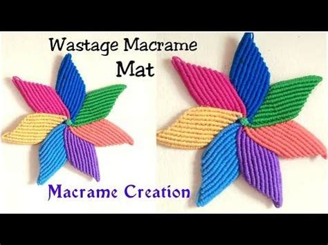 DIY Macrame Mat Tutorial Step By Step Guide