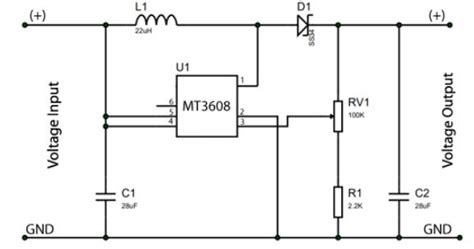 Mt3608 2a Step Up Converter Datasheet Schematics And Circuit