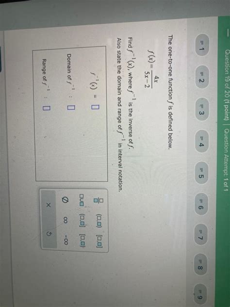 solved the one to one function f is defined below