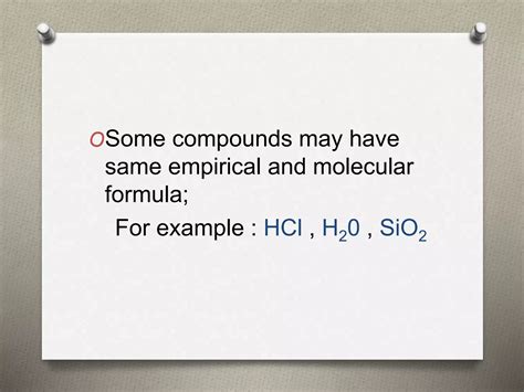 Types Of Chemical Formula Pptx