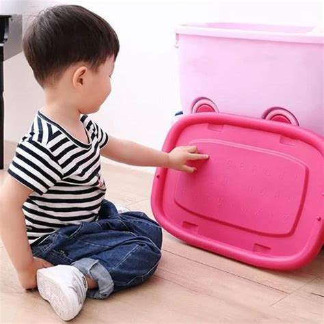 Parasnath Rolling Storage Container Box Bluepink Colour 25 Litre