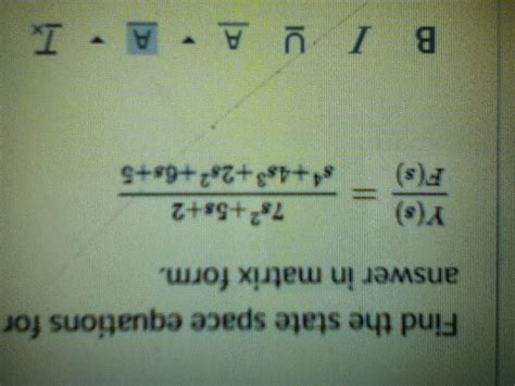 solved find the state space equations for the following
