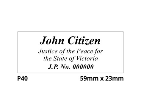 Justice Of The Peace Stamp Vic P40 Stamps Plus