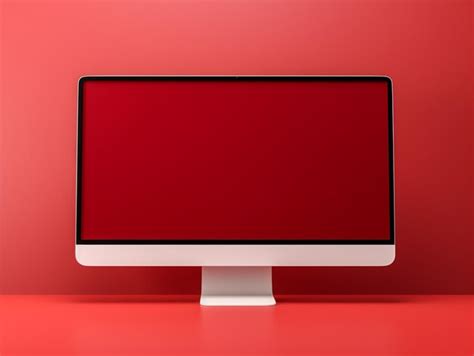 Premium Photo Blank Display Of A 3d Rendered Computer