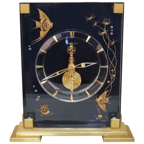 Jaeger Lecoultre Zodiac Skeleton Blue Face Table Clock At 1stdibs