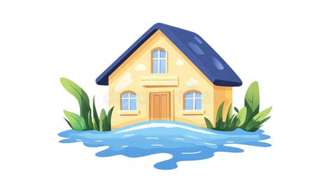Flooded House Cartoon Stock Illustrations 255 Flooded House Cartoon
