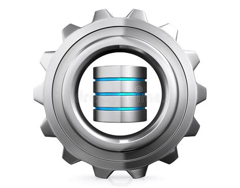 3d Illustration Of Database Storage Concept Cloud Computing Stock