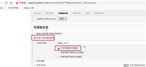 jenkins ：其他项目构建完成后，自动触发我的项目构建 持续集成相关 istester