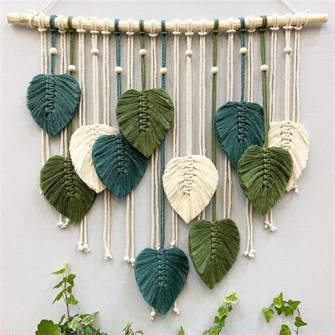 Macrame Leaf Pattern Etsy