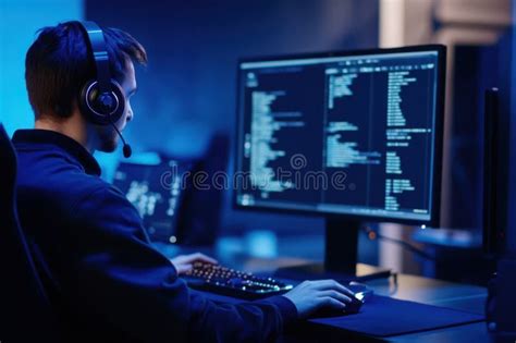 Expert Cybersecurity Professional Using Ai Tools For Threat Analysis