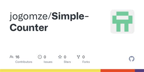 Github Jogomzesimple Counter